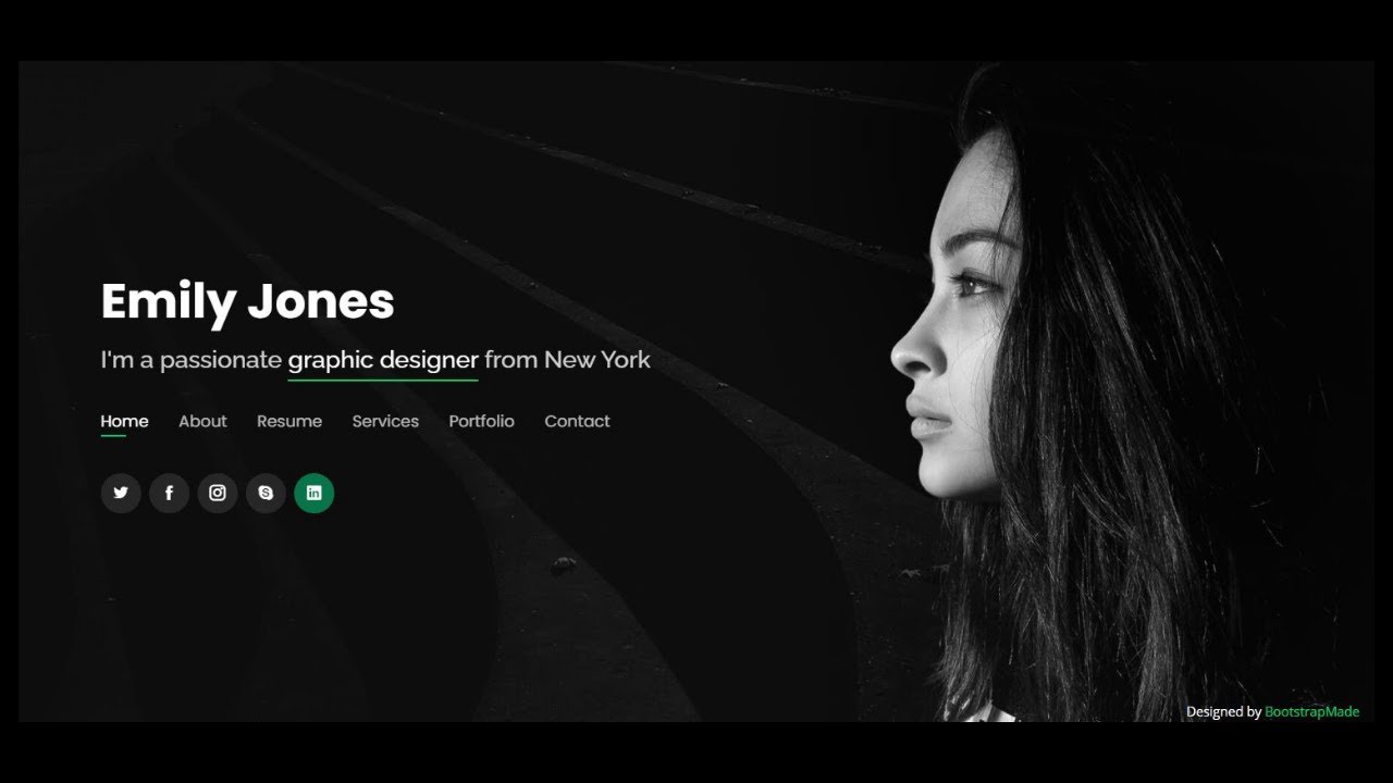 Portfolio Bootstrap template || HTML5  Template with Source Code | Code Ground