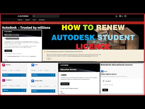 Renew Autodesk student license