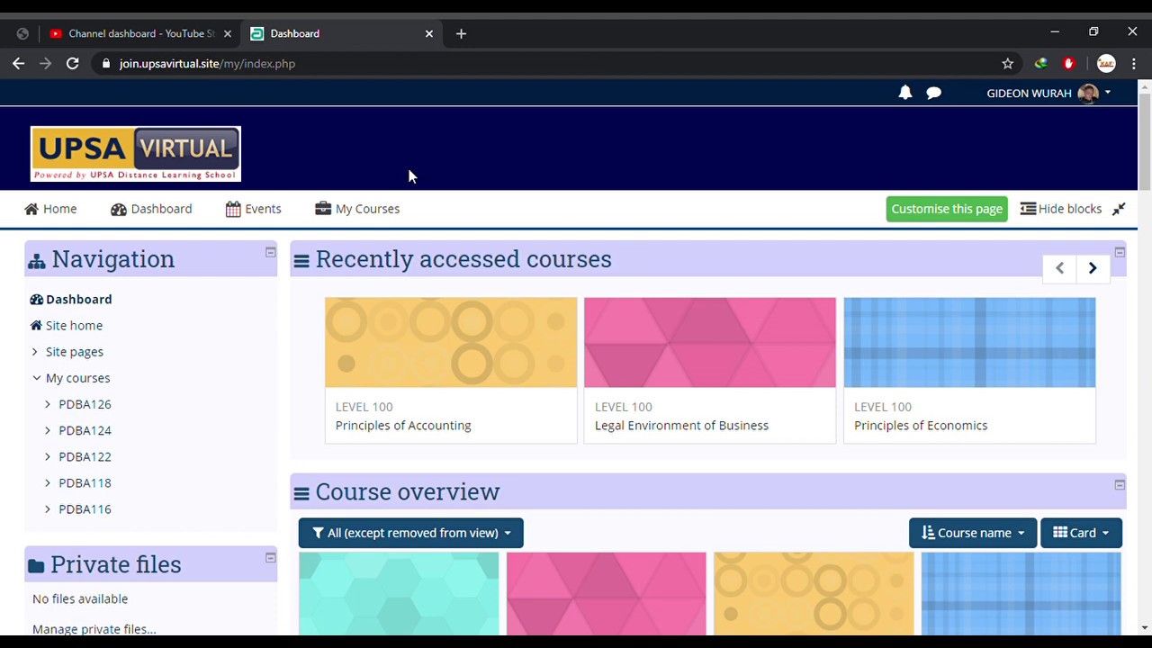 How to submit your assignment via a link on the UPSA E learning Portal and other universities(UCC)