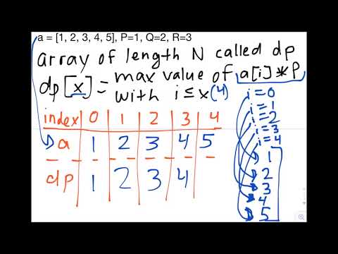 Codeforces 855B, Dynamic Programming