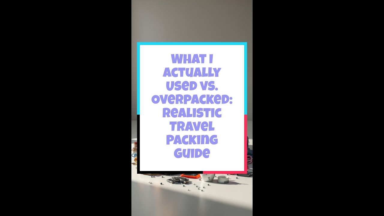 What I Actually Used vs. Overpacked: Realistic Travel Packing Guide