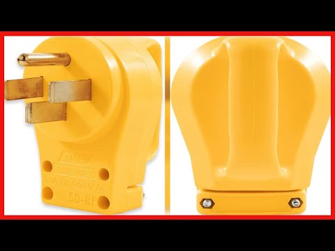 Great product - Camco PowerGrip RV Plug, 50 Amp Male Plug (125-250V/12500W), NEMA 14-50P (55255)