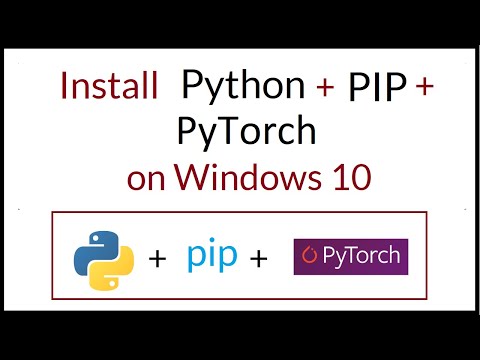 How to install Python 3.9, Pip, PyTorch on Windows 10