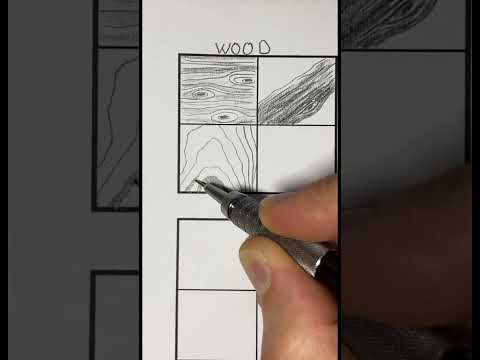 How to draw wood texture - easy way to draw