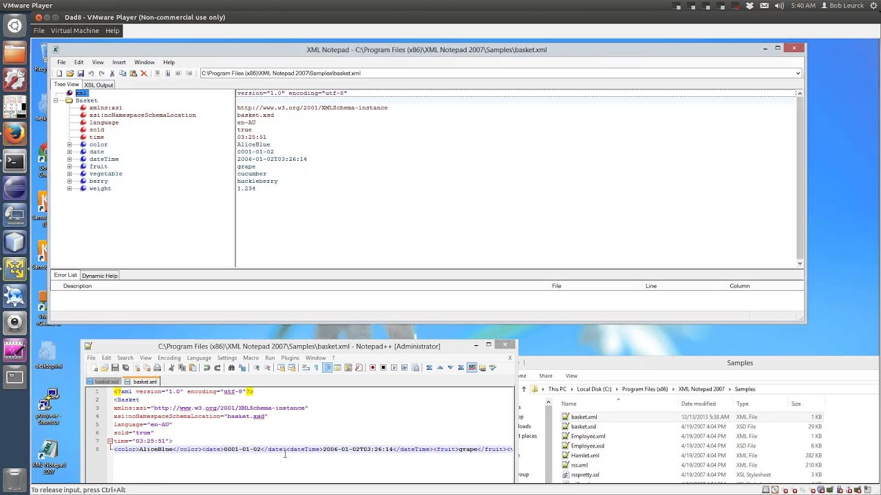 validate xml with xsd in windows