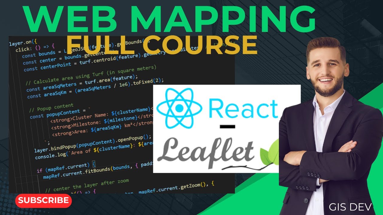 Build a FULL Web Mapping Application - Full Course | React Leaflet | Turf.js