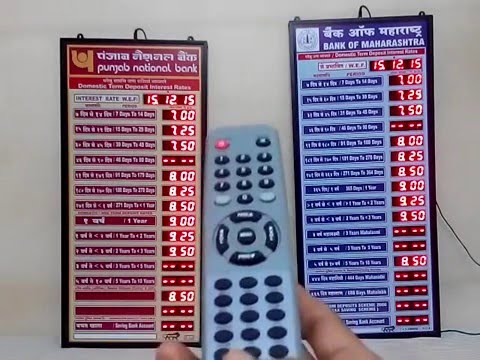 Interest Rate Boards - Bank Display Boards Latest Price, Manufacturers ...