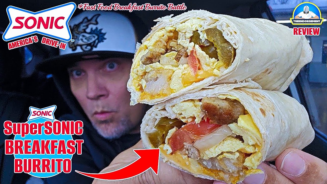 Sonic® SuperSONIC Breakfast Burrito Review! 🌯 | Fast Food Breakfast Burrito Battle | theendorsement