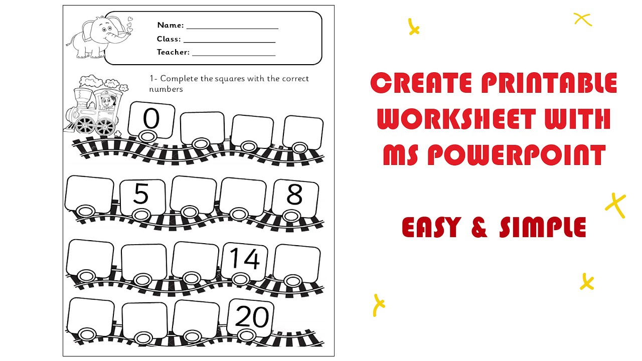 ✰ Simple PowerPoint Worksheet Tutorial For Teachers & Beginners #1 ✰