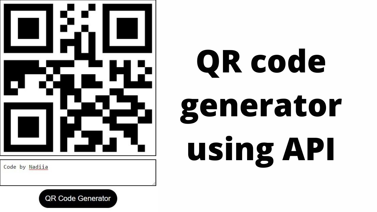 QR code generator using JavaScript  |  QR code generator API