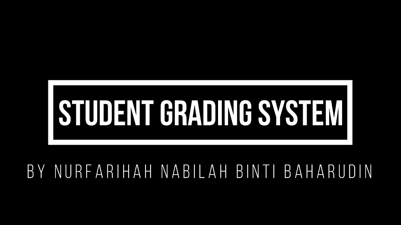 Student Grading System(C project)