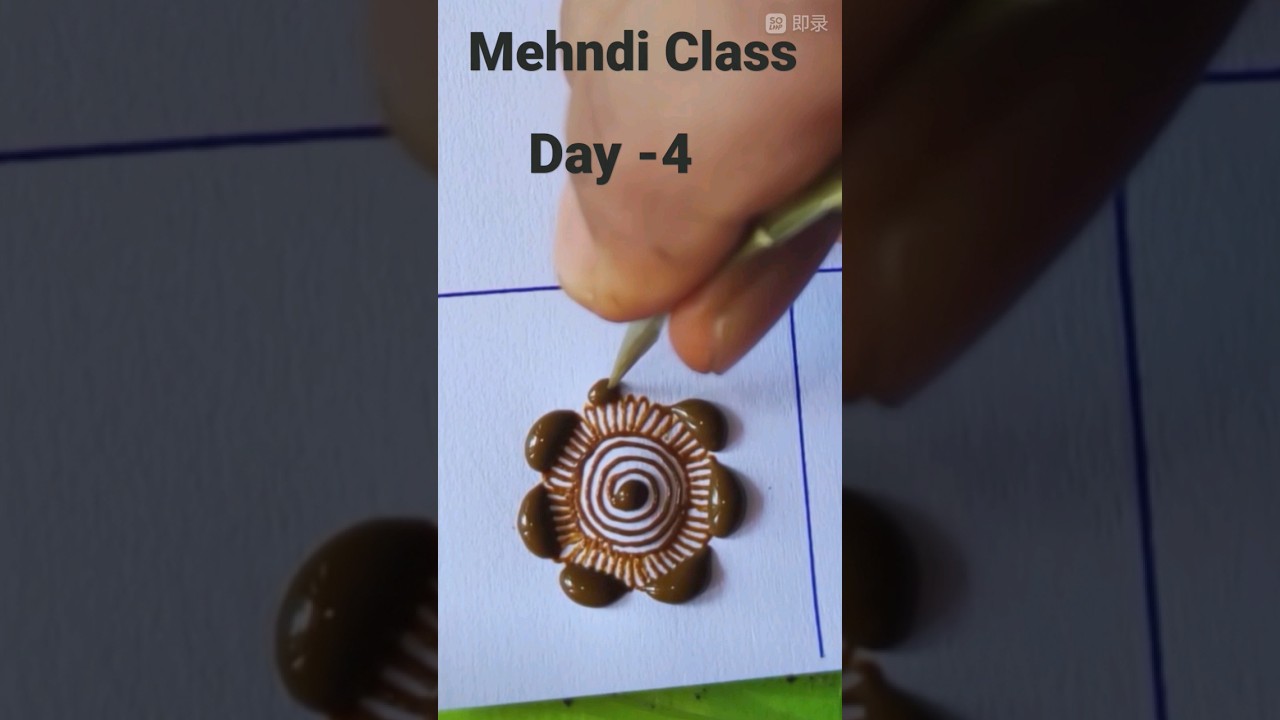 Mehndi Class - 4  #shorts
