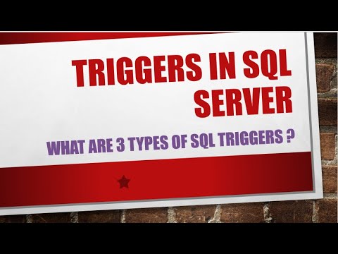 Introduction to Triggers in SQL Server | Learn SQL: SQL Triggers