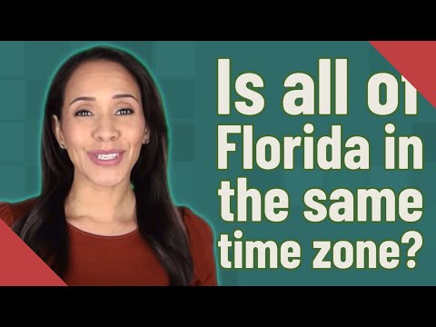 Is all of Florida in the same time zone?