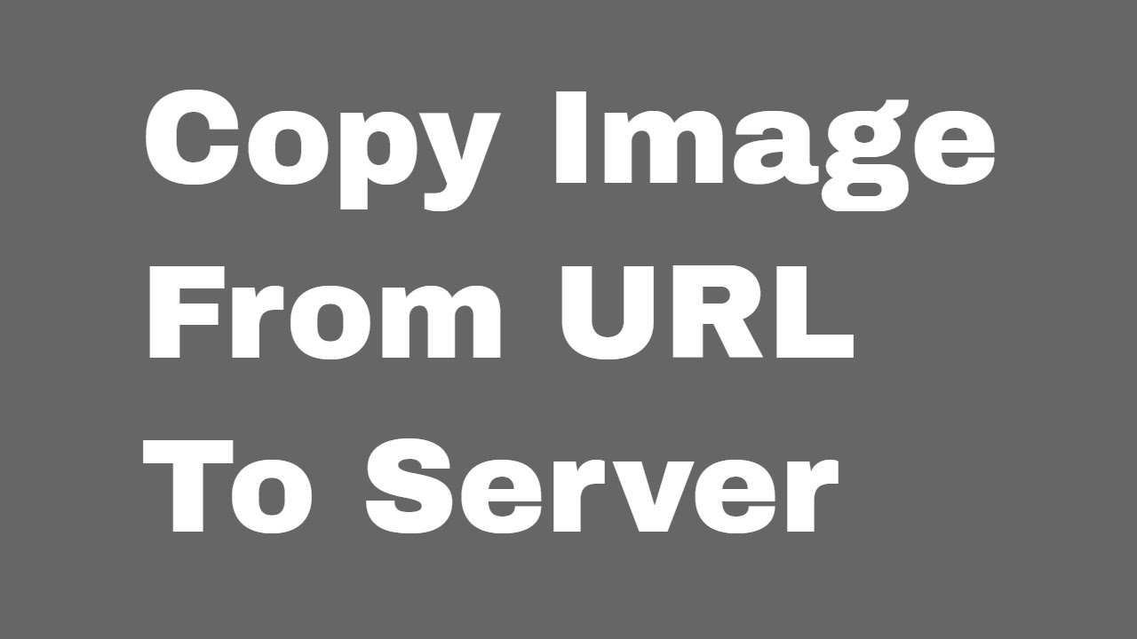 PHP - Copy Image From URL To Server