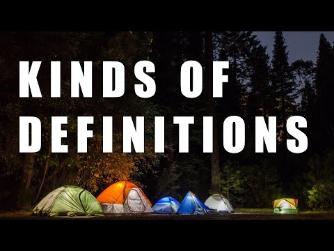 Kinds of Definitions