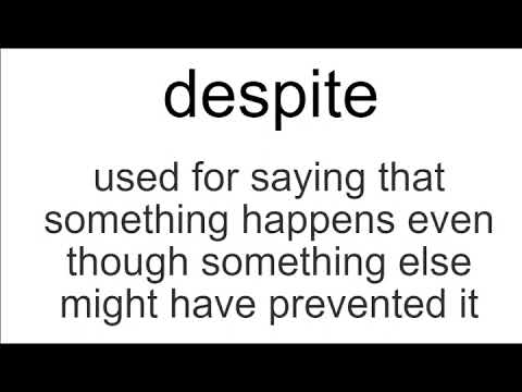despite meaning | Vocabulary for Kids | Children's Dictionary | Learn English Vocabulary