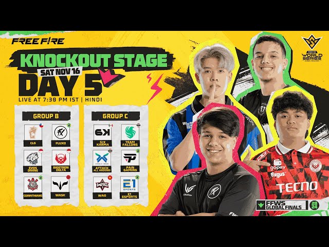 FFWS 2024 Global Finals Knockout Day 5: Livestream, groups, schedule ...