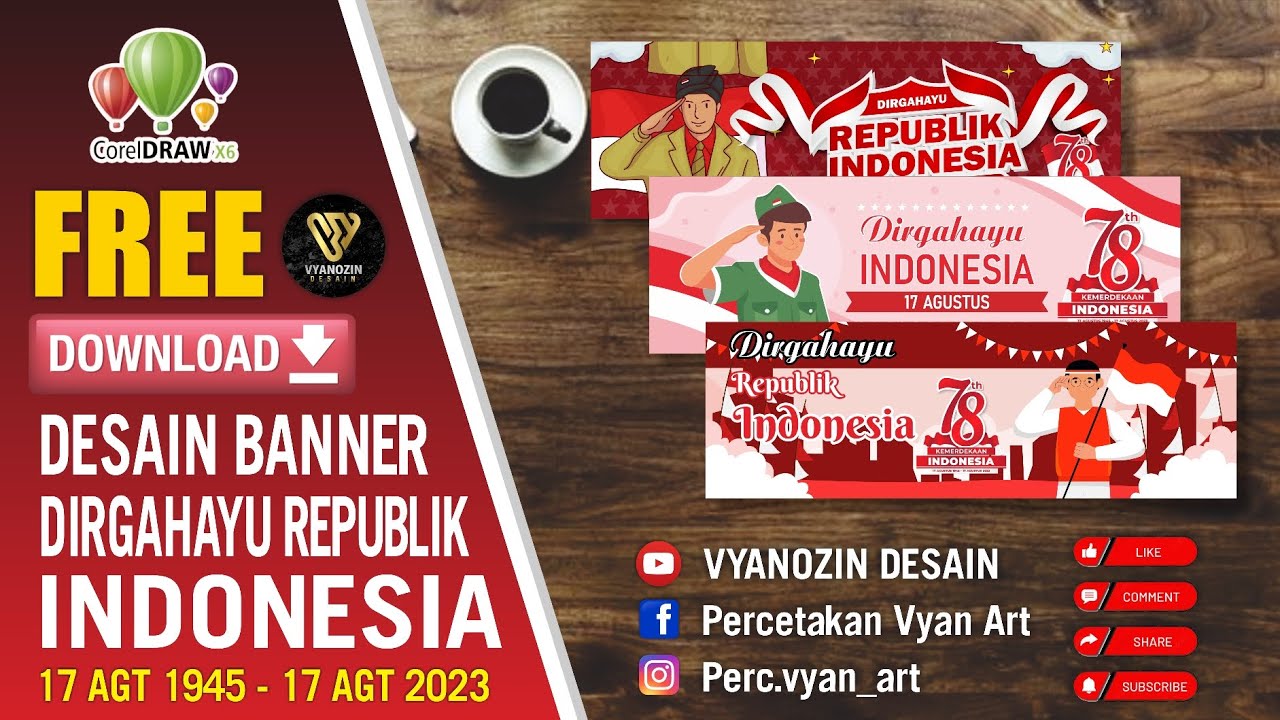 Desain Banner HUT RI Ke 78 Th. 2023