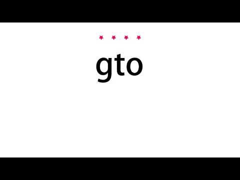 How to pronounce gto - Vocab Today