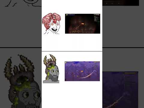 Terraria Corruption vs Crimson Lore
