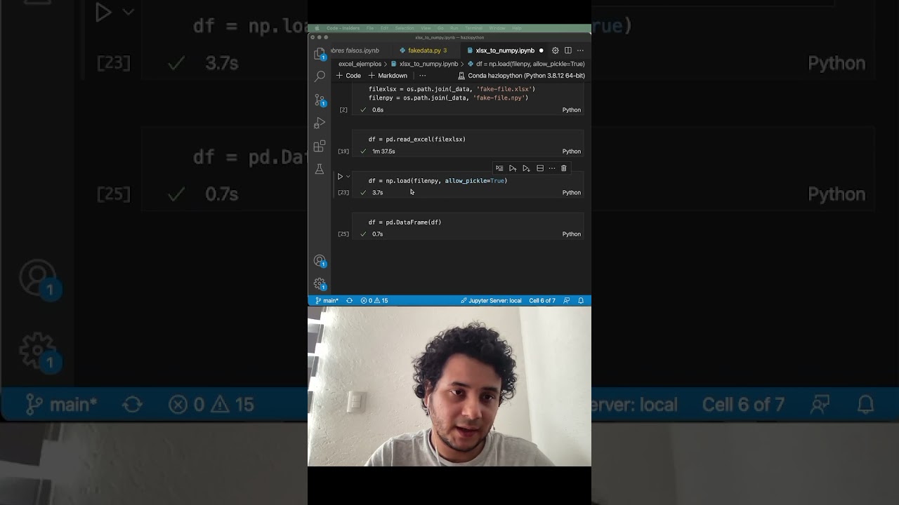 Carga tus datos de excel mas rápido con Numpy en Python