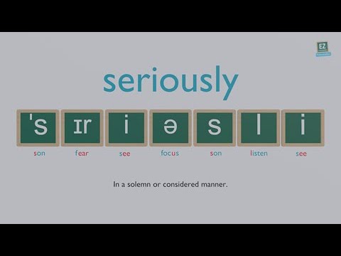 How to pronounce seriously ?