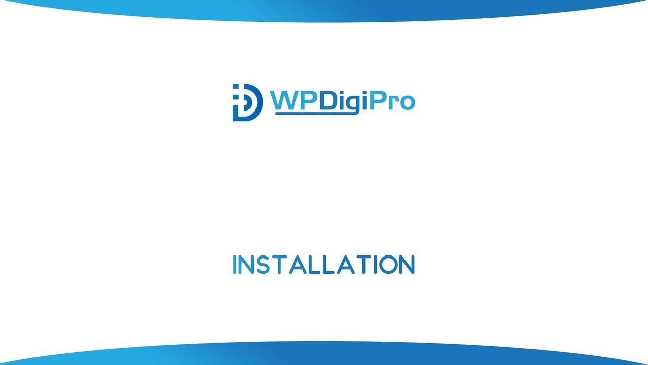 WPDigiPro Plugin Installation