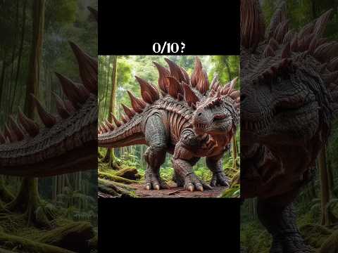 stegosaurus+t-rex #ai #dinosaur #fusion #hybrid #fyp #edit #trex #stegosaurus #viral #shorts