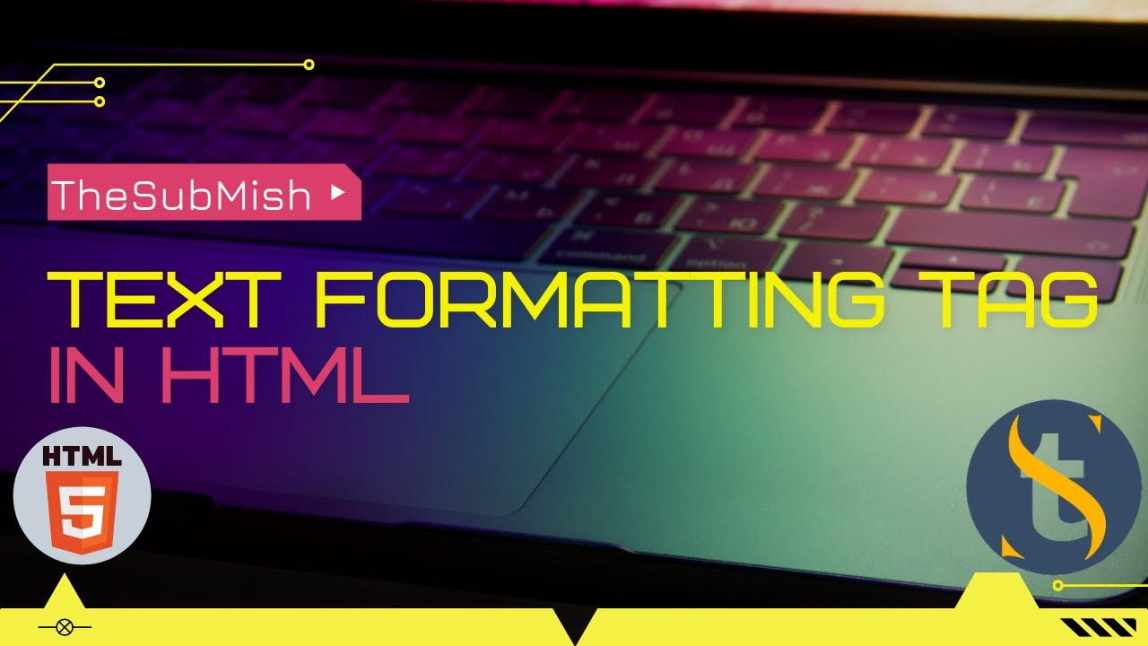 Text Formatting Tag In HTML || VS Code