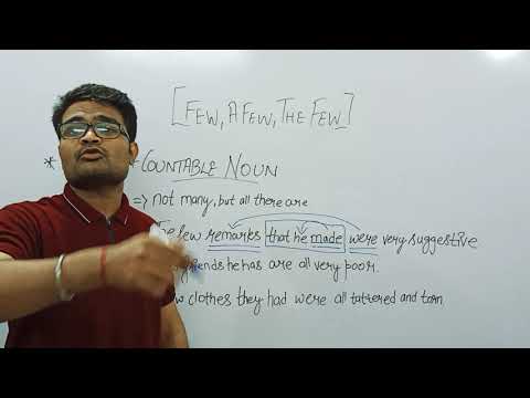 What does FEW / A FEW / THE FEW mean in a sentence. PART-3 |Grammar basic to advance.