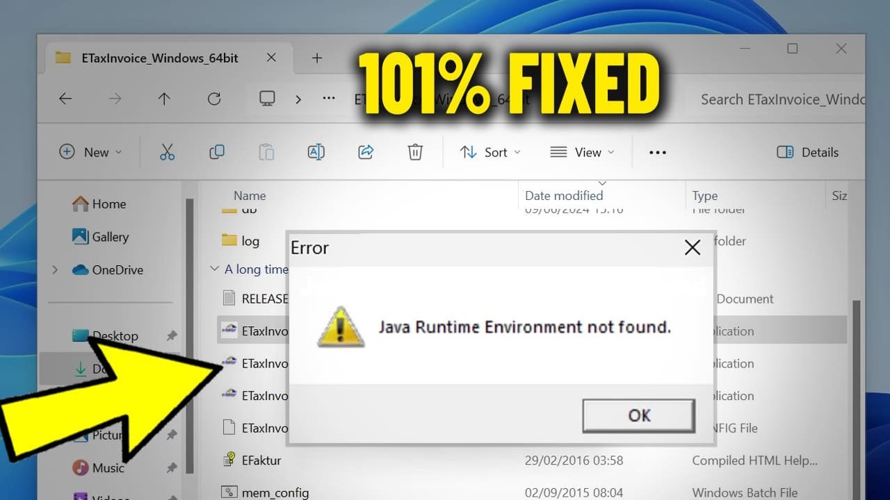 java Runtime Environment not found in Windows 11 / 10 / 8 / 7 - How To Fix JRE NOT FOUND Error ⚠️