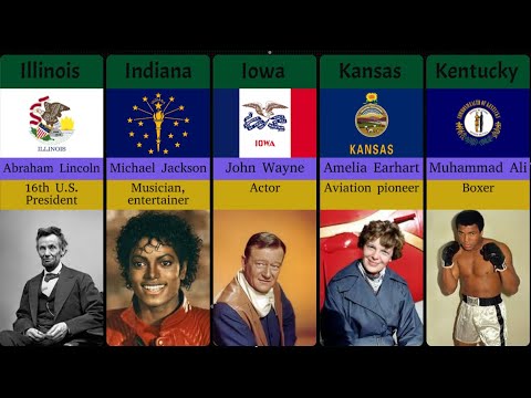 Famous Faces from Every U S State Most Iconic People by State