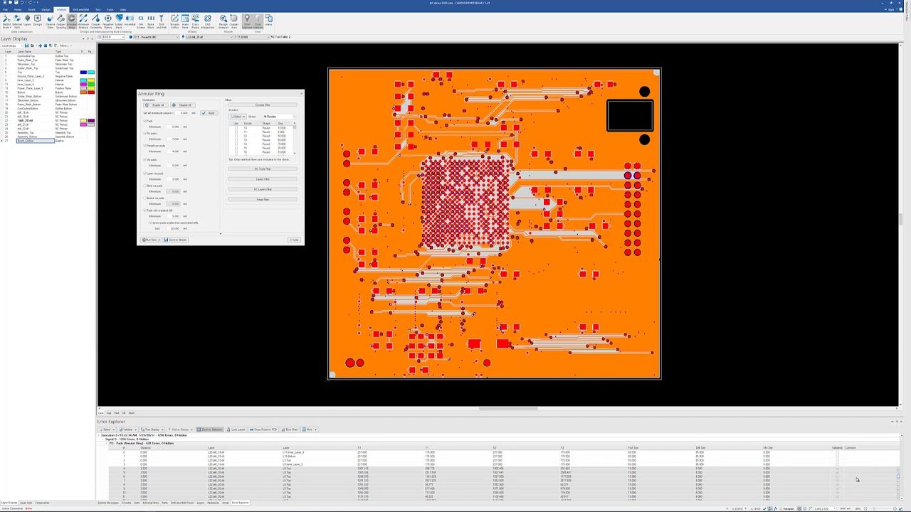 Interactive Analysis in CAM350 and DFMStream