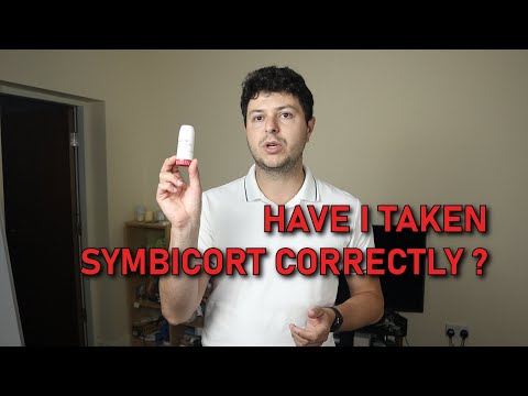 How to know Symbicort was inhaled correctly?