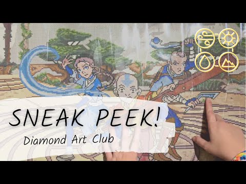 Sneak Peek! Avatar: The Last Airbender - "Aang, Katara, & Sokka" from Diamond Art Club x Nickelodeon