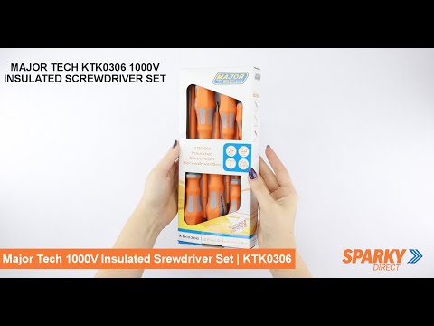 MAJOR TECH KTK0306 | 1000V INSULATED SCREWDRIVER SET