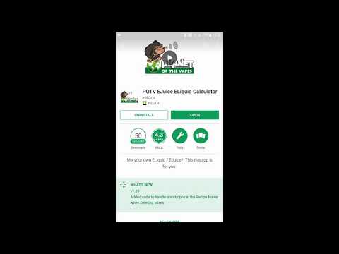 My favourite E-liquid calculator app