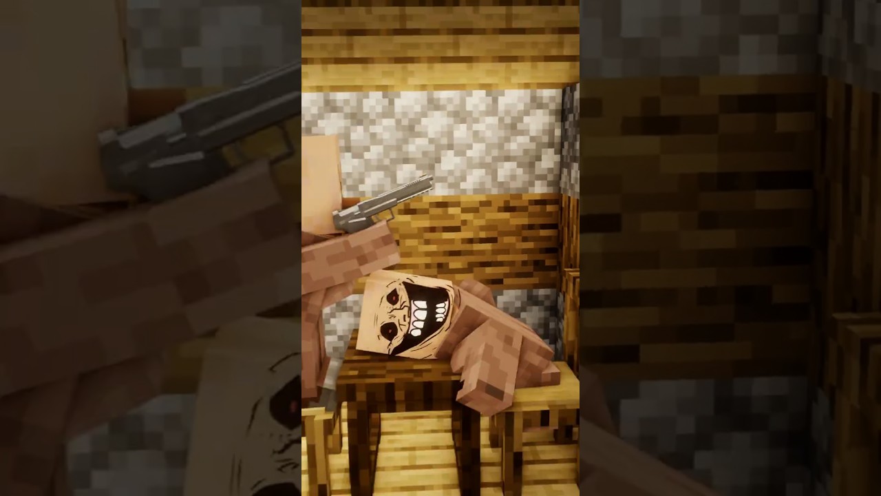 POV: todos en la Aldea Estan LOCOS! minecraft #shorts