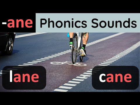 ane Phonics Sounds - Practice Words Ending in 'ane' such as lane