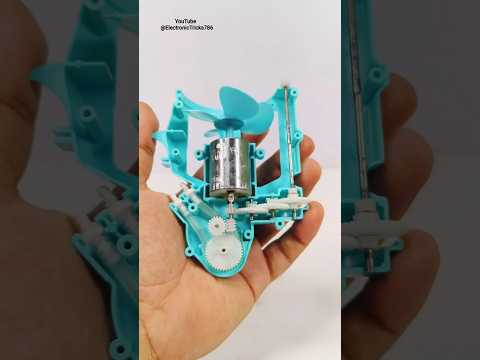 Mini Fan Powered by DC motor / fan without capacitor / DC motor fan / DC motor Life Hacks