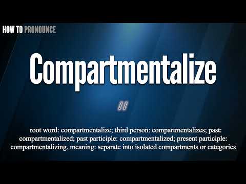 Compartmentalize Pronunciation | How to Pronounce (say) Compartmentalize CORRECTLY | Meaning Define