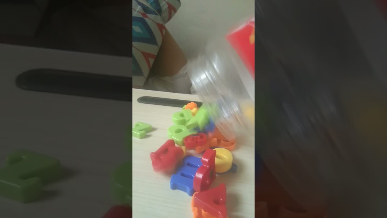 Plastic magnetic letters lowercase