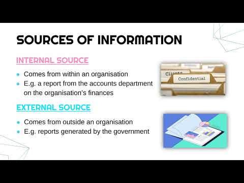 Types of Information Source: Primary and Secondary Data