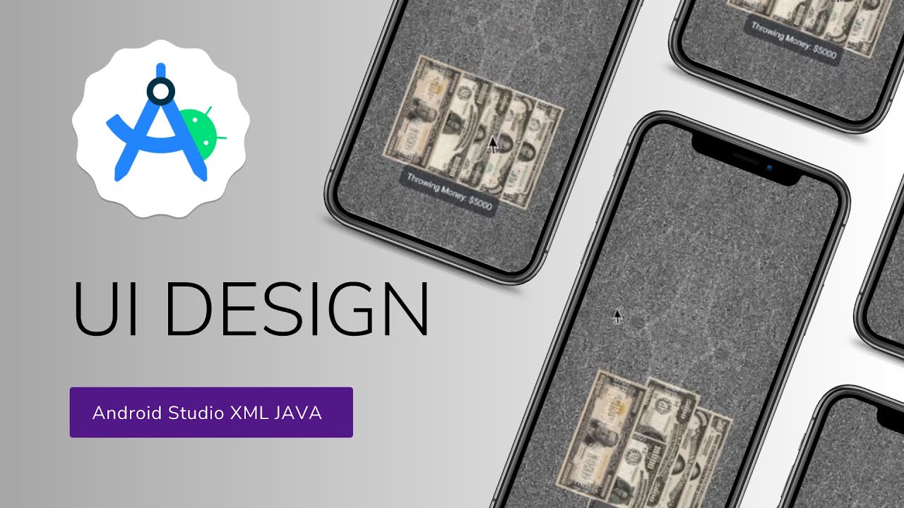 Throwing Money UI Design | Android Animation Review JAVA code | XML | Animation