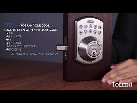 Electronic Lock Tutorial: Learn how to program your V180BLEUS15