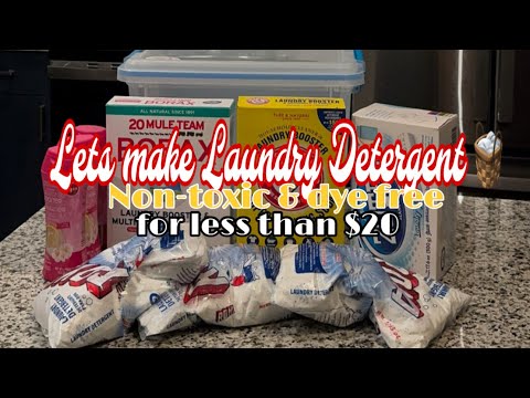 LET MAKE A YEAR WORTH OF LAUNDRY DETERGENT 🧺