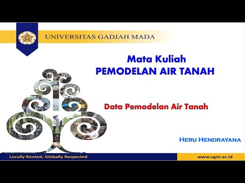 Kuliah Pemodelan Air Tanah Data Untuk Pemodelan