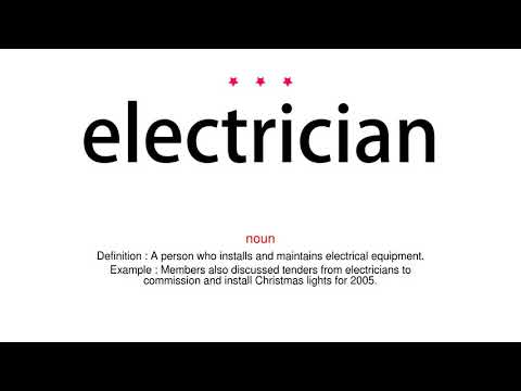 How to pronounce electrician - Vocab Today