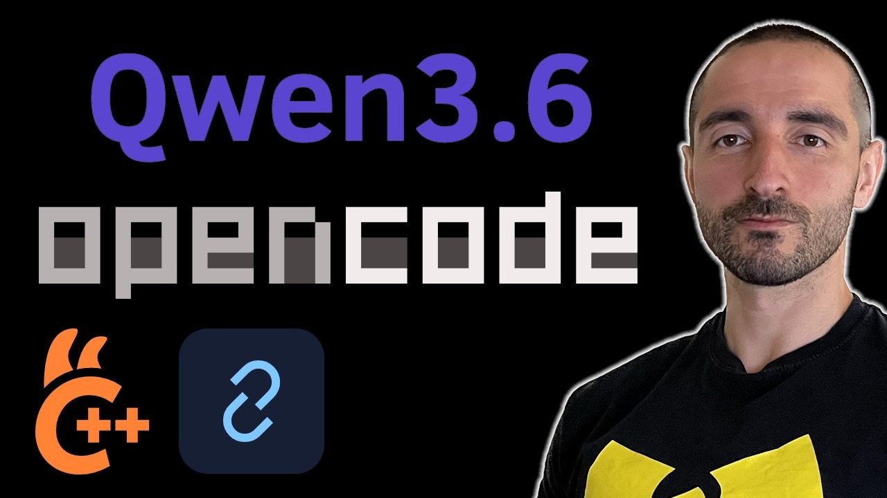 Qwen3.6 (Local) with OpenCode & llama.cpp | Build Agentic RAG Template with LangChain | 🔴 Live